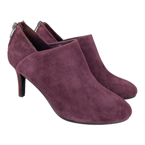 Bandolino | Shoes | Bandolino Suede Heeled Dawn Booties Sz 6 | Poshmark